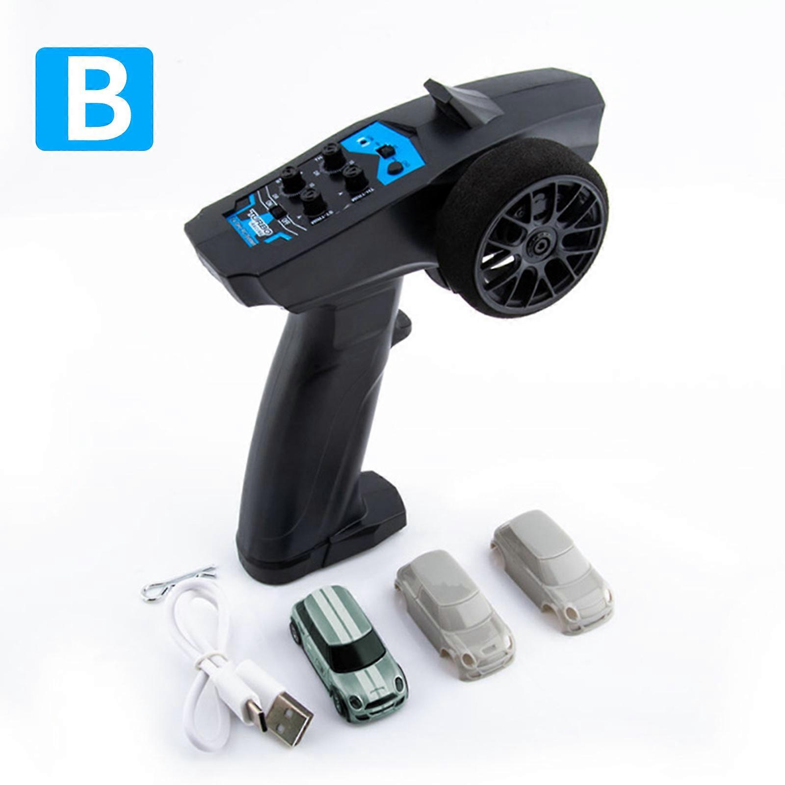 TURBO RACING 1/76 Full Scale Mini Remote Control Drift RC Car W/ Gyro ...