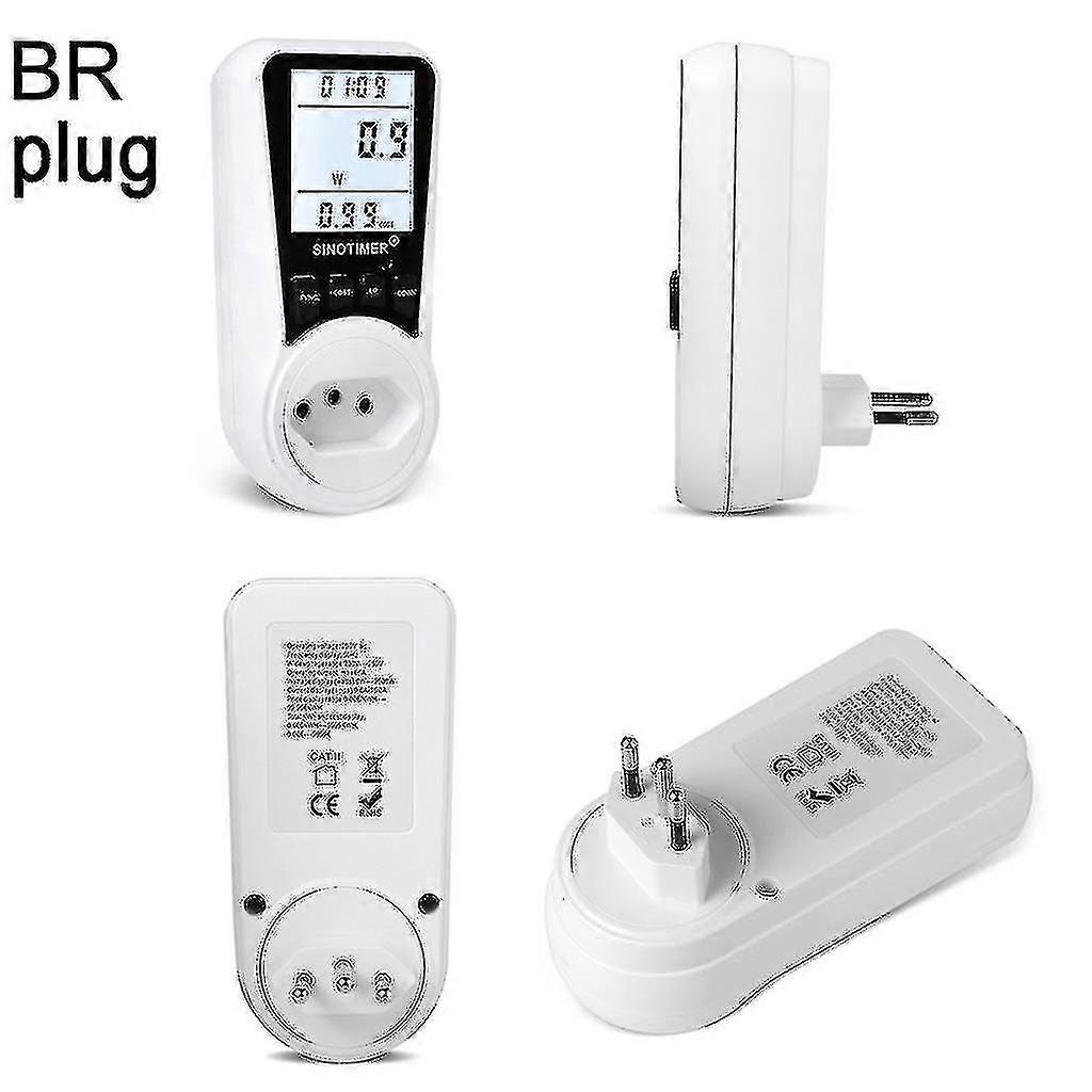 Energy Meter Eu Plug Socket Wattage Electricity Meter For Energy Saving ...