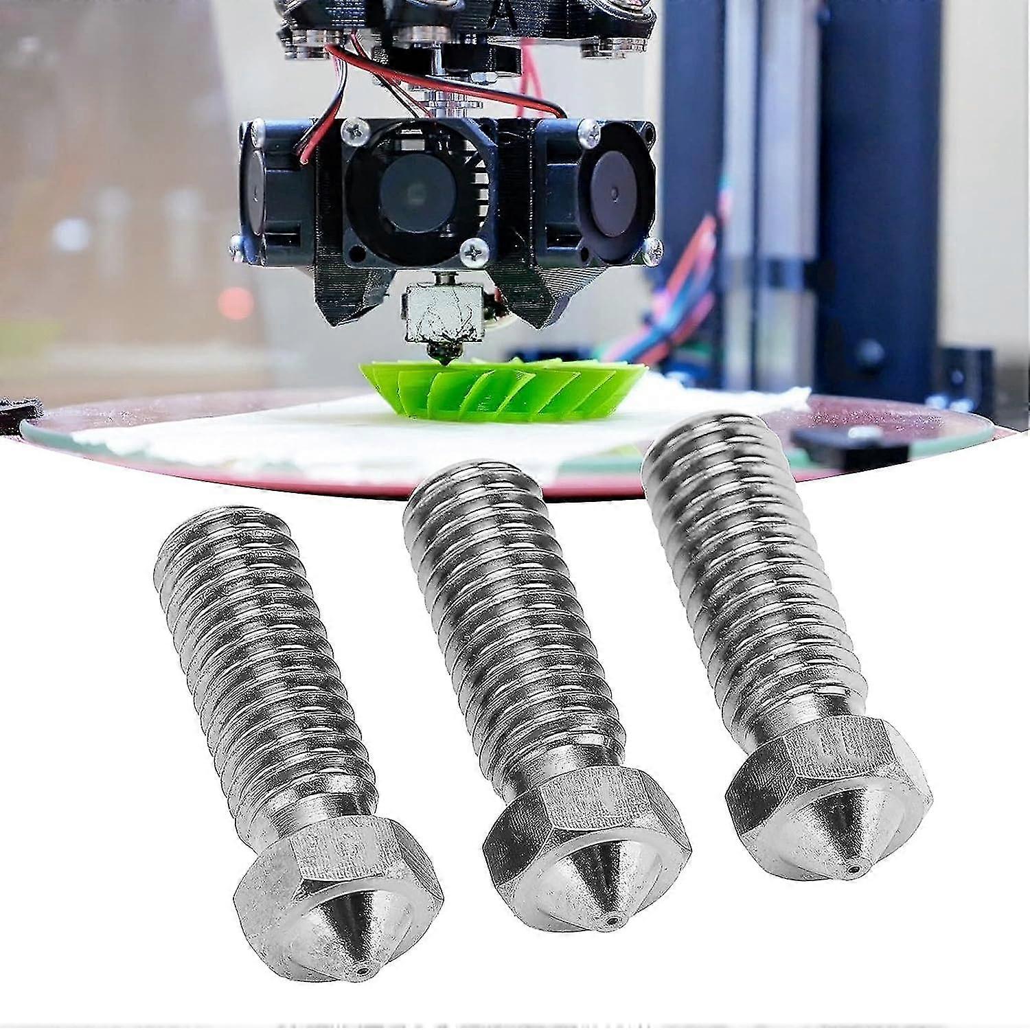 Volcano Nozzle, 3pcs Hardened Steel Nozzles, Hardened Steel Volcano ...