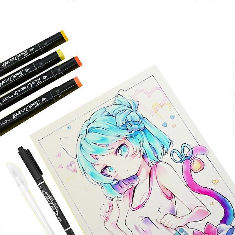 Marker Set 80 Colors Alcohol Markers Permanent Art Marker Pens Double ...