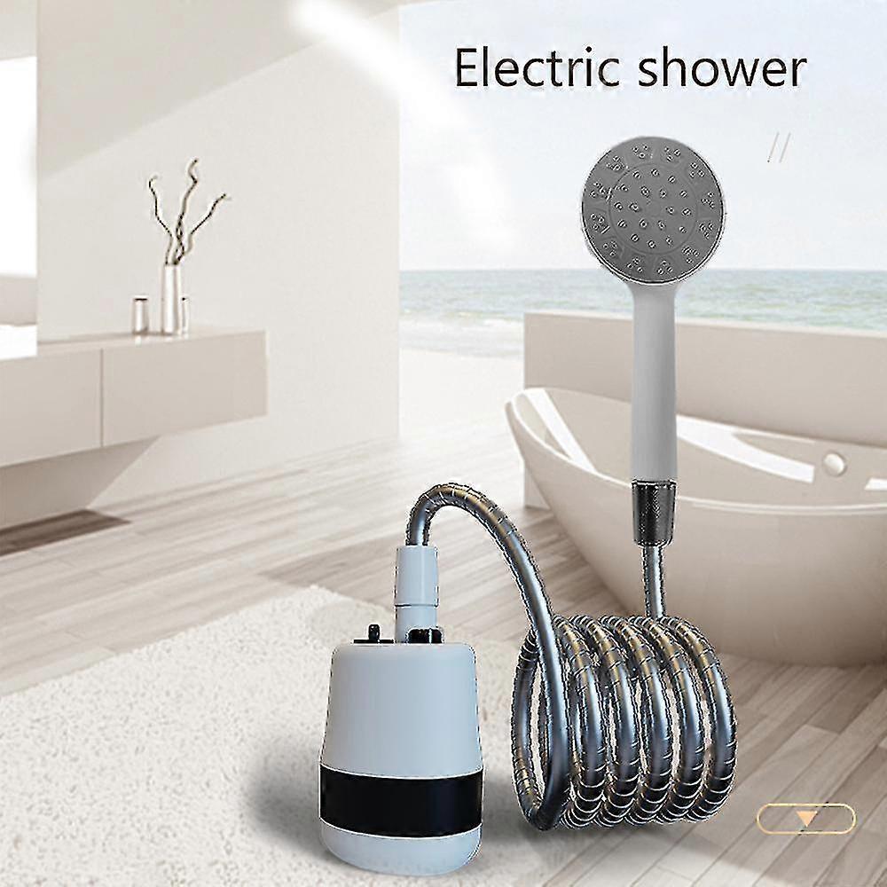 Portable Shower Camping Outdoor Shower Handheld Electric Shower Battery ...