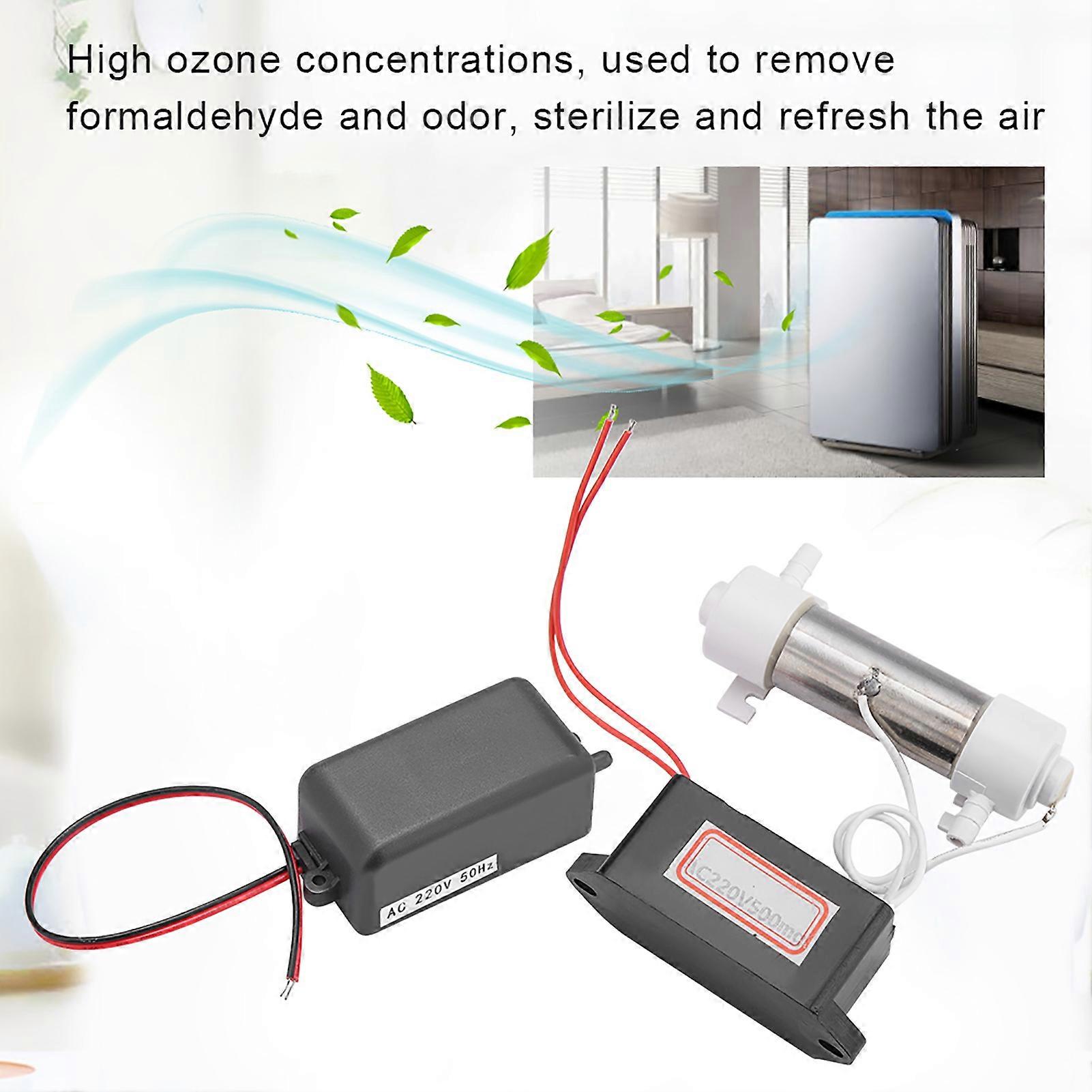 500mg Ozonizer Ozone Generator Tube with Accessories for Home Air Purifier Sterilization 220V ...