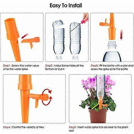 12pcs DIY Automatic Plant Waterer, Dispenser Irrigation System Watering ...