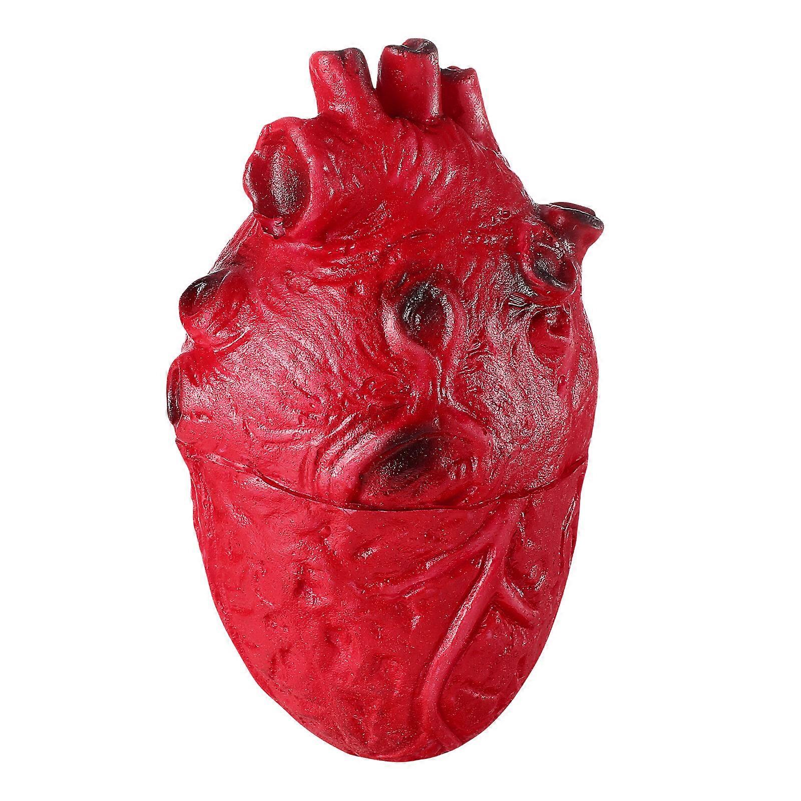 1pc Halloween Fake Heart Prop Scary Body Parts Halloween Blood Heart ...