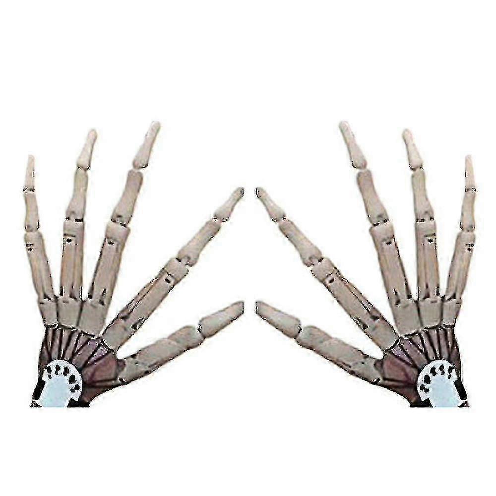Articulated Fingers Flexible Joints Skeleton Hand Extensions Halloween ...