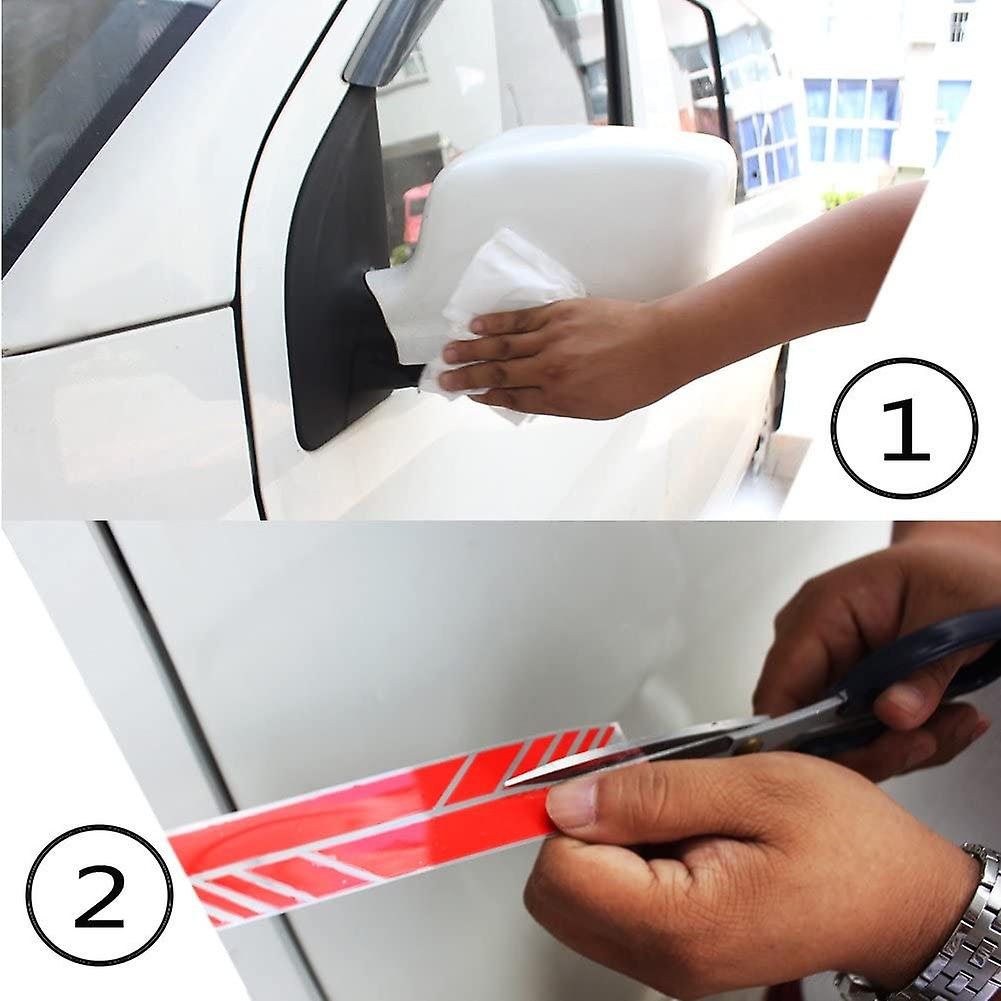2024 2pcs Car Rear View Mirror Stickers Decor Diy Car Body Sticker Side ...