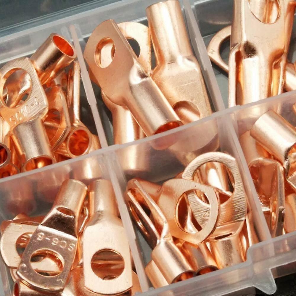 60PCS Car Auto Copper Ring Terminal Wire Crimp Connector Kit - SC6-6 ...