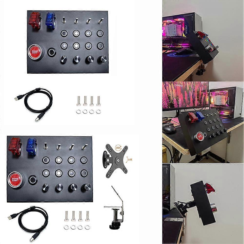 Simulation Racing Instrument Center Control Box Hub USB Euro Button ...
