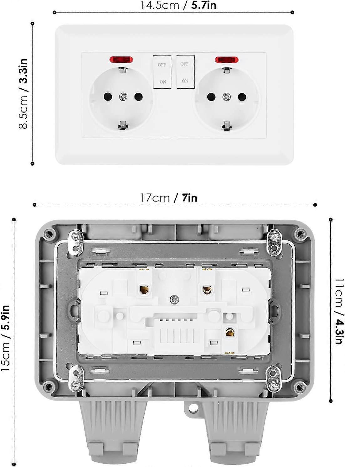 Weatherproof Outdoor Power Socket, High Quality Abs, 16A 220V-240V ...