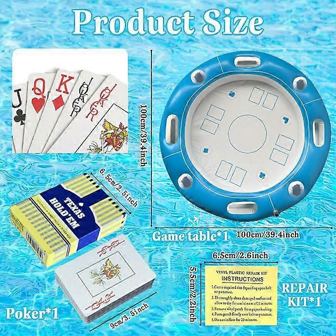 Circular Floating Pool Game Table - Spacious Inflatable Board Game ...