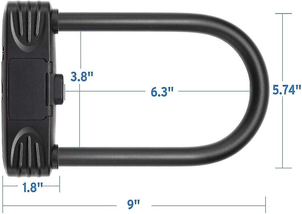 Bicycle U-shaped Lock, 16mm Bicycle Lock, Heavy-duty Combination ...