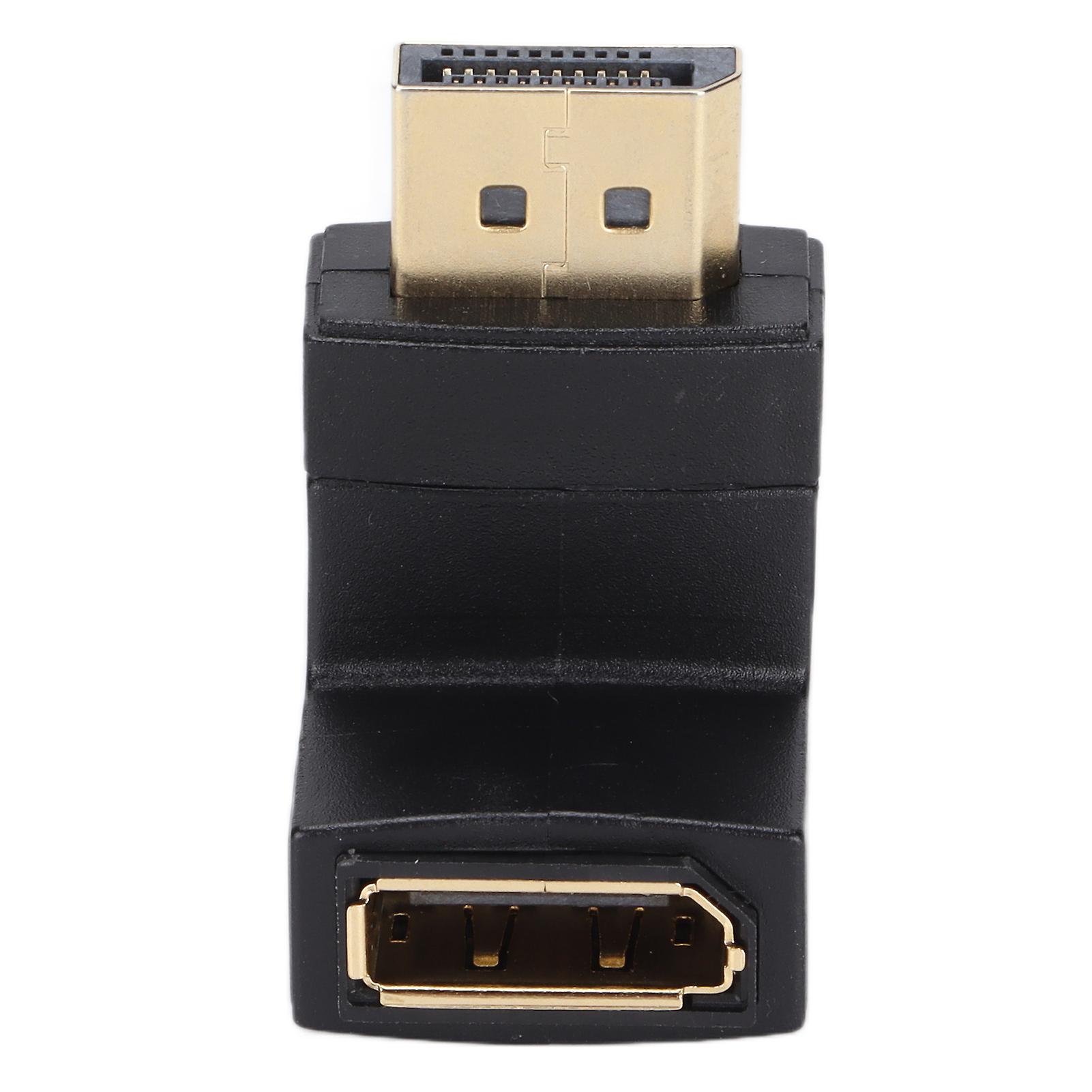 4K Displayport 1.4 Converter - Right Angled DP Adapter UP Down 90 ...
