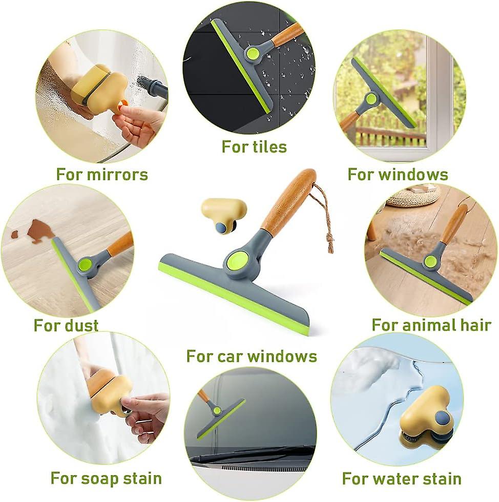 Shower Squeegee, Rubber Window Glass Scraper, Mini Mirror Squeegee ...