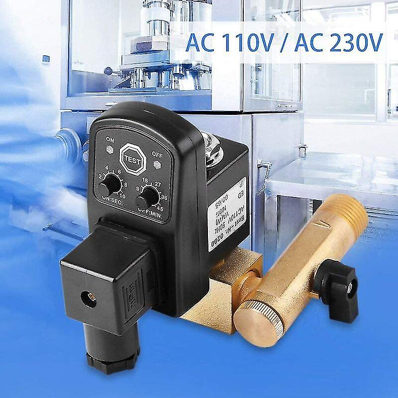 G1/2 DN15 Automatic Drain Valve, Automatic Electronic Timed Drain Valve ...
