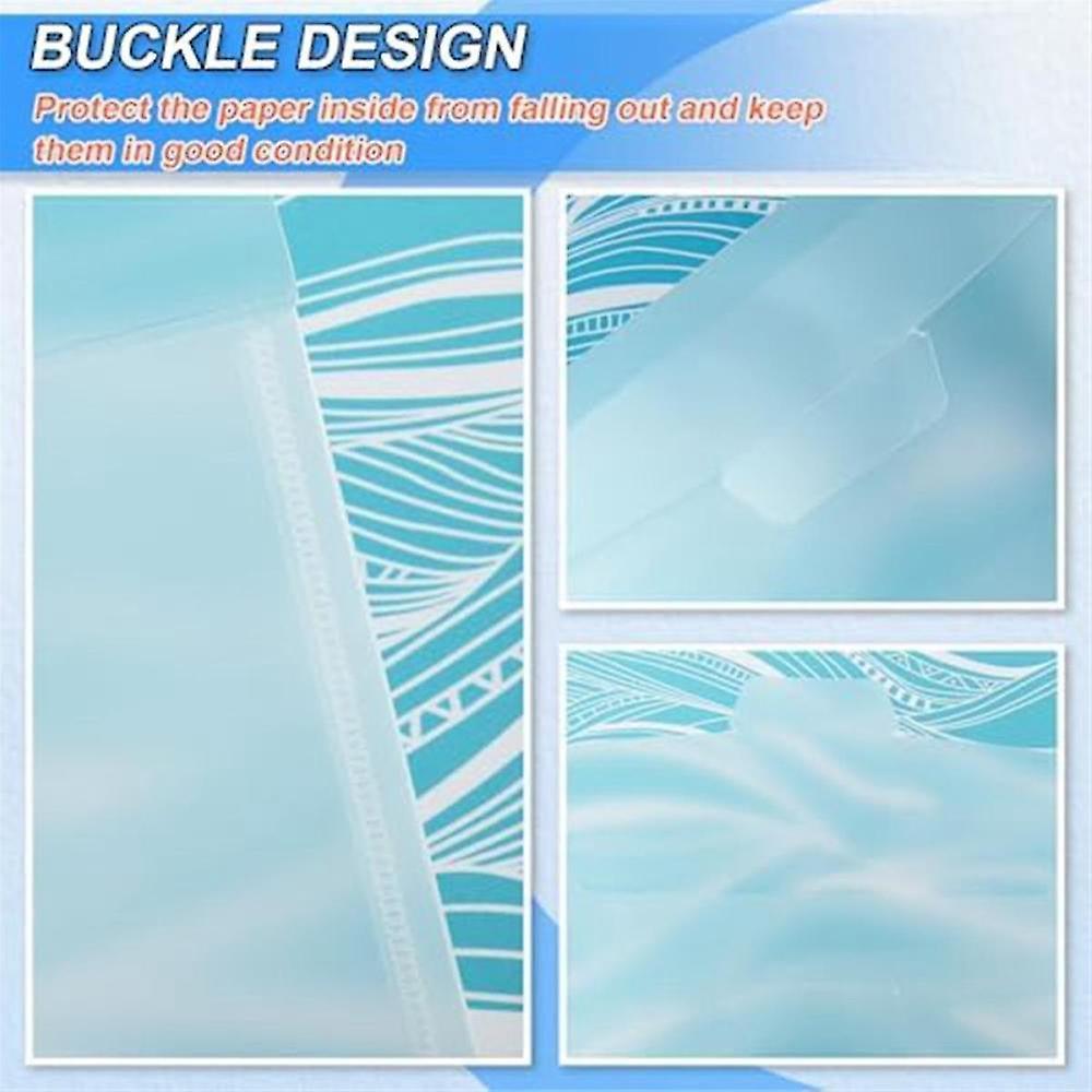 12 x 12 Scrapbook Paper Storage Bag with Buckle Design, Clear Paper ...