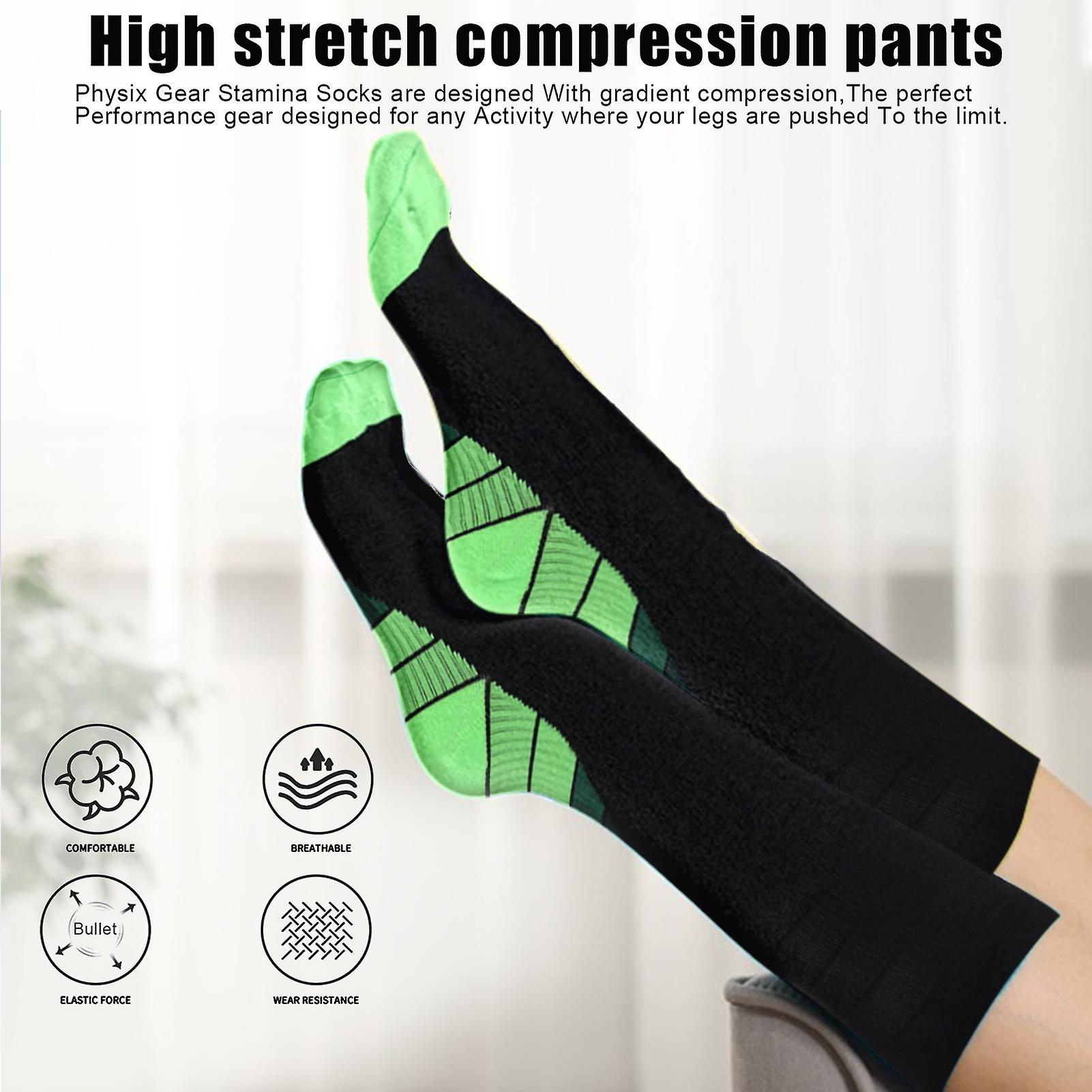 1 Pair Sports Compression Stockings High Elasticity Anti-slip ...
