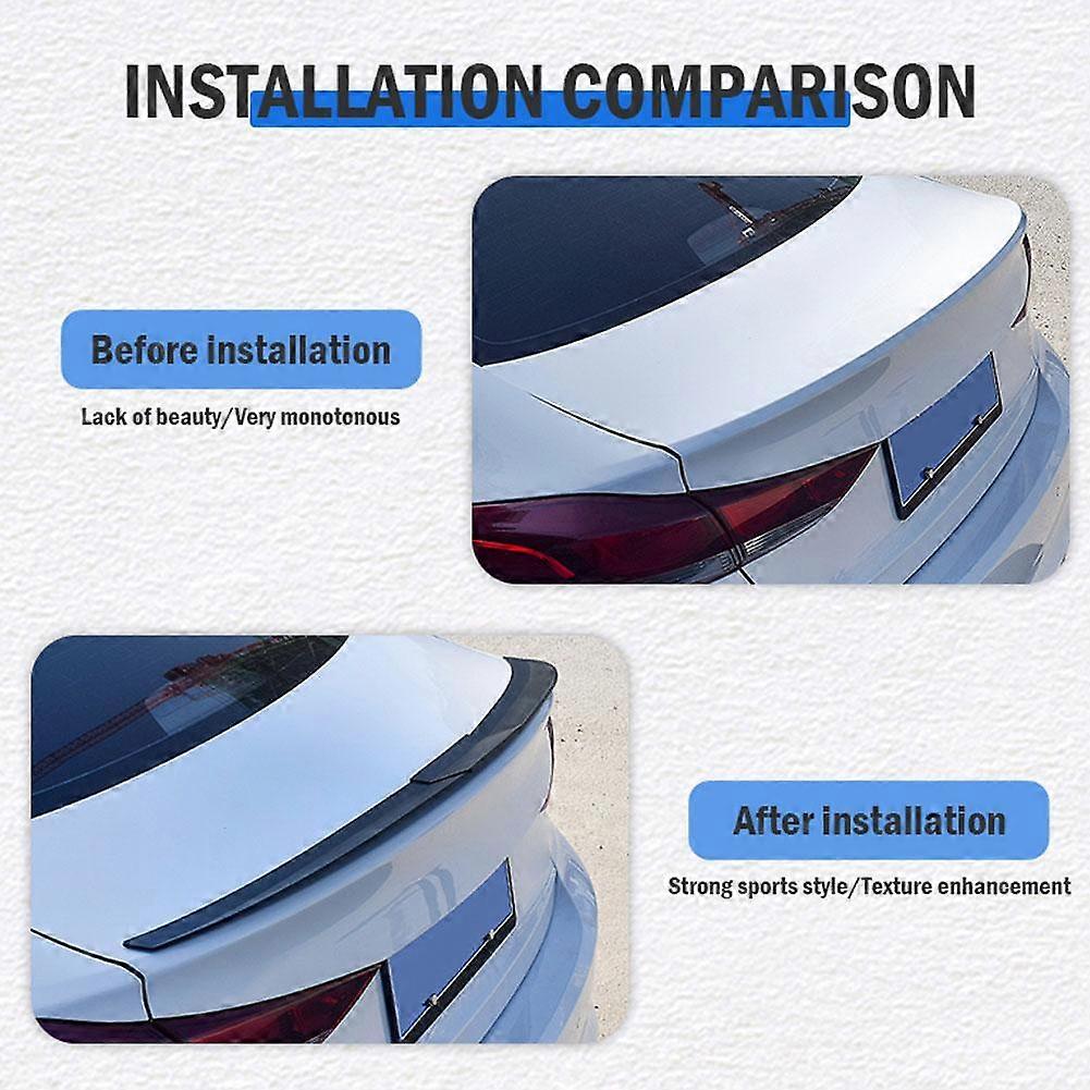 Universal Adjustable Car Tail Wing Lightweight Rear Trunk Spoiler Lip ...