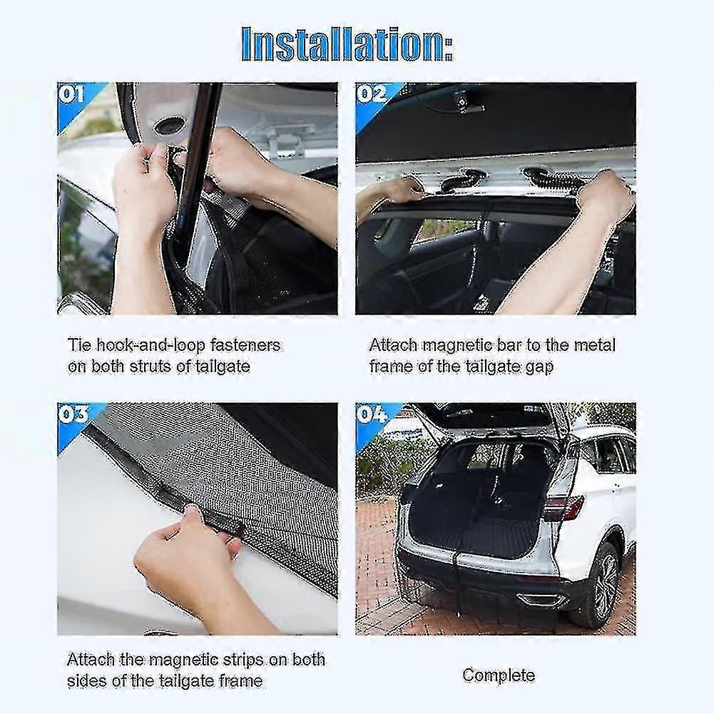 Car Tailgate Mosquito Net,sunshade Screen Magnetic Mount Anti-flying ...