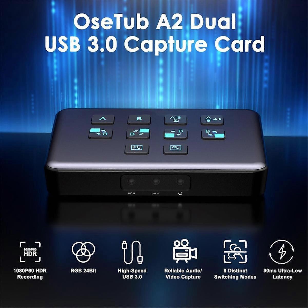 Dual-Channel -Compatible External Capture Card,Audio Video External ...