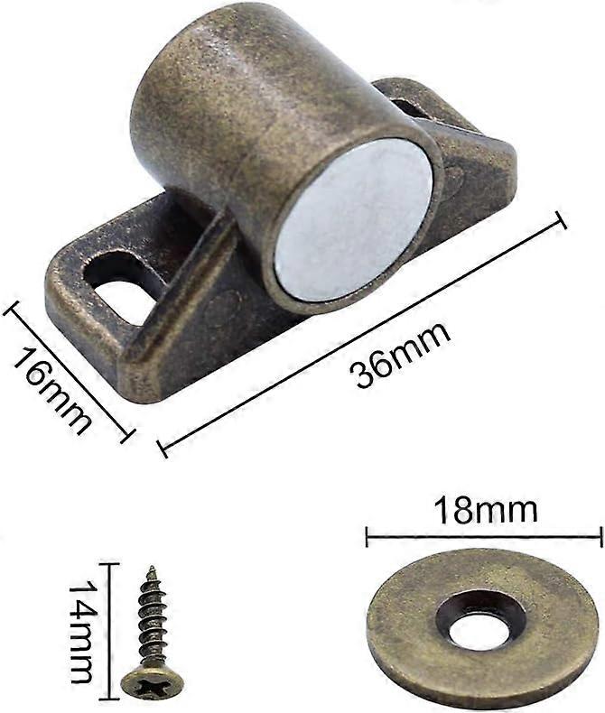 6PCS Round Magnets Cupboard Catch with Screw Magnets Door Closers ...