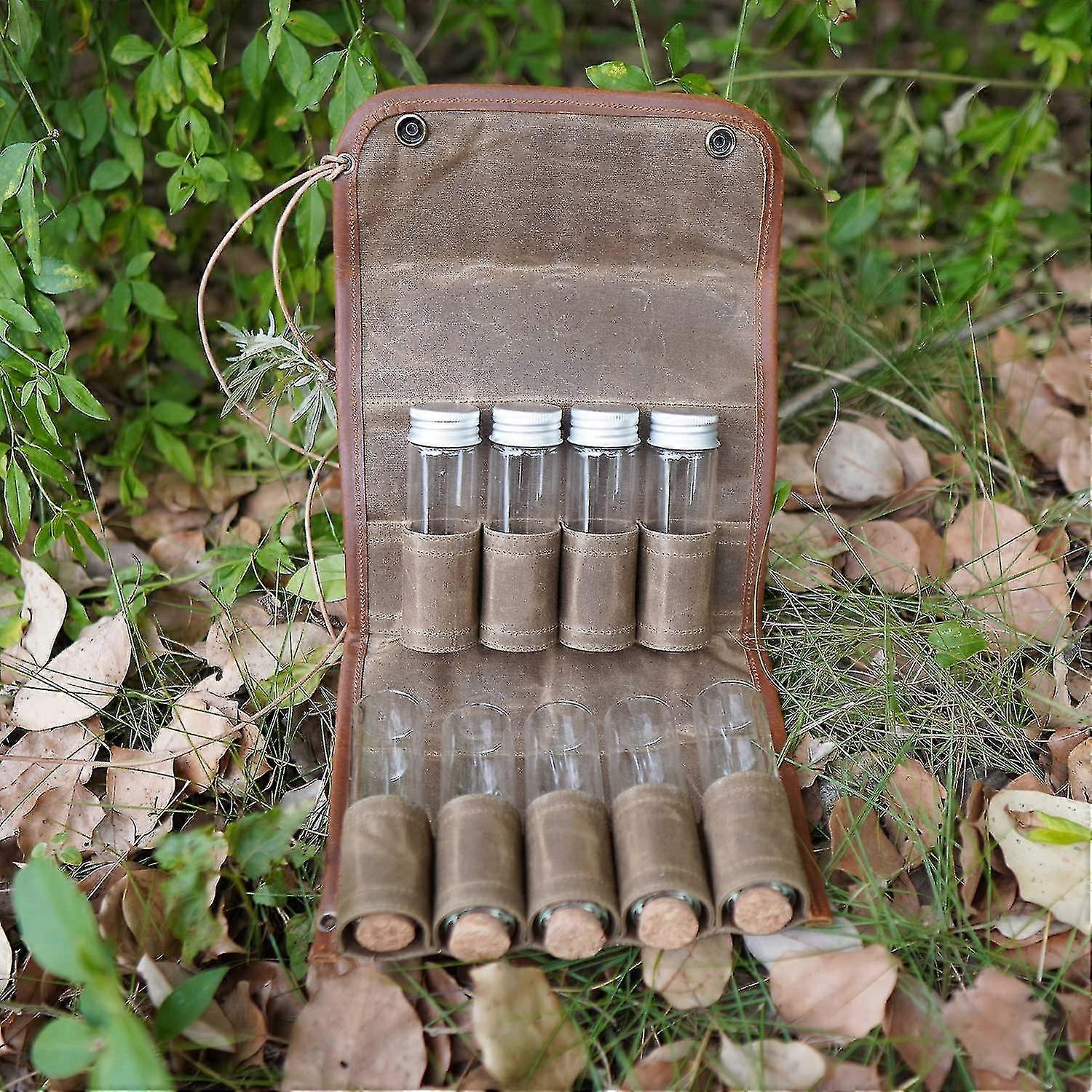 Camping Spice Kit Travel Spice Holder Hiking Spices Set Bushcraft Spice ...