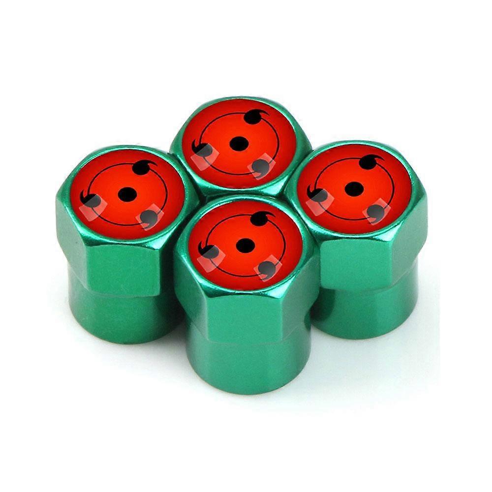 4PCS Naruto Sharingan Eye Car Styling Emblems Wheel Tire Valve Japanese ...