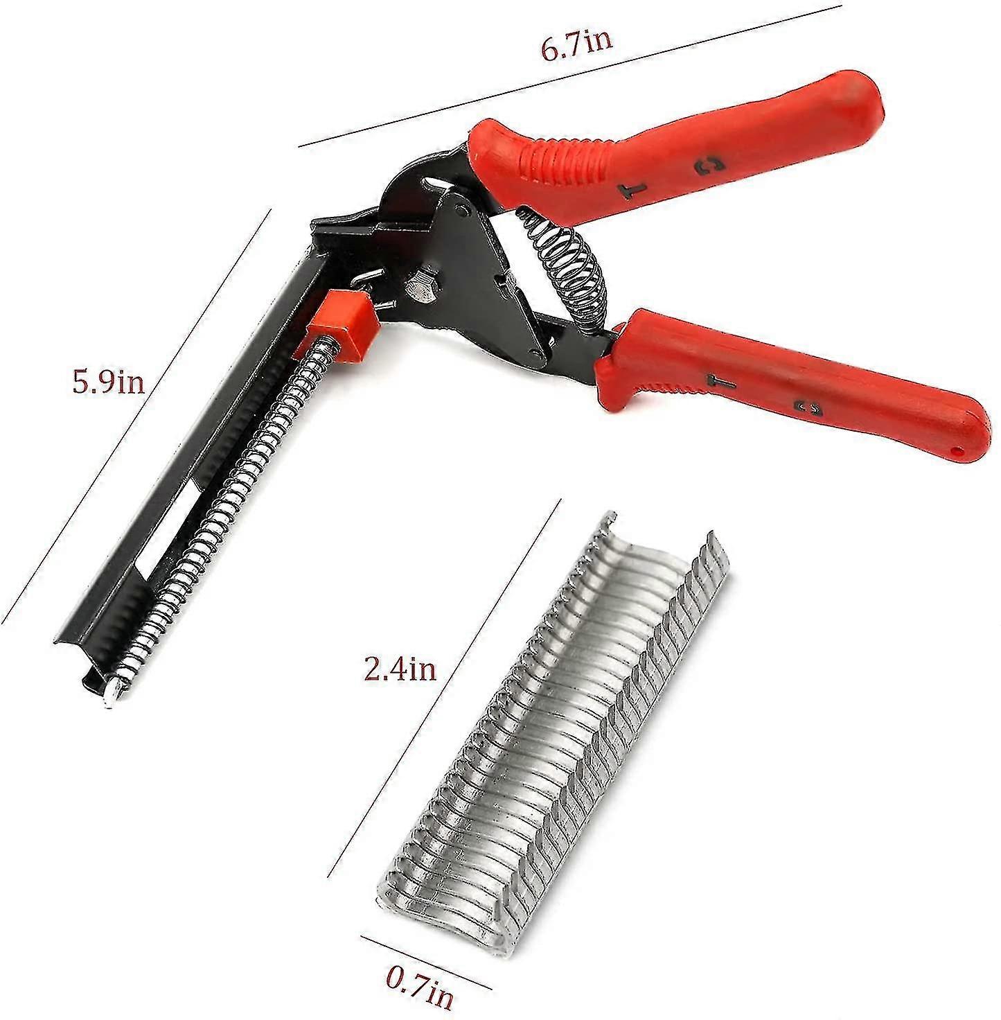 Hog Ring Pliers, Wire Cage Pliers With 600pcs M Clips Pet Cage Clamp ...