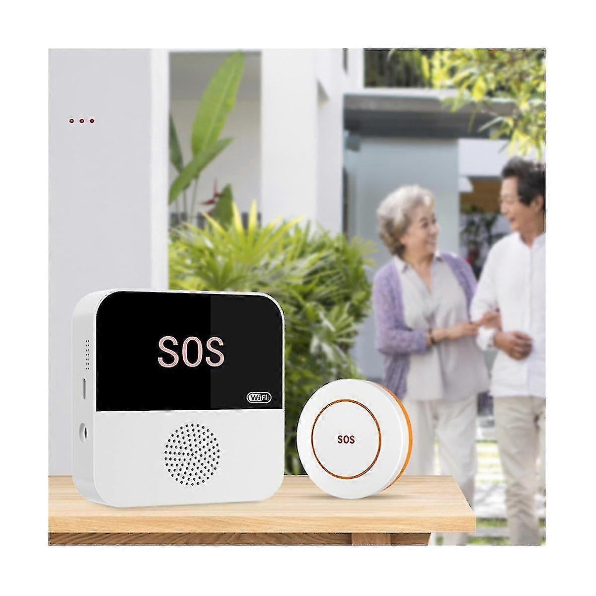 Wireless Wifi Elderly Caregiver Pager Sos Call Button Emergency Sos ...