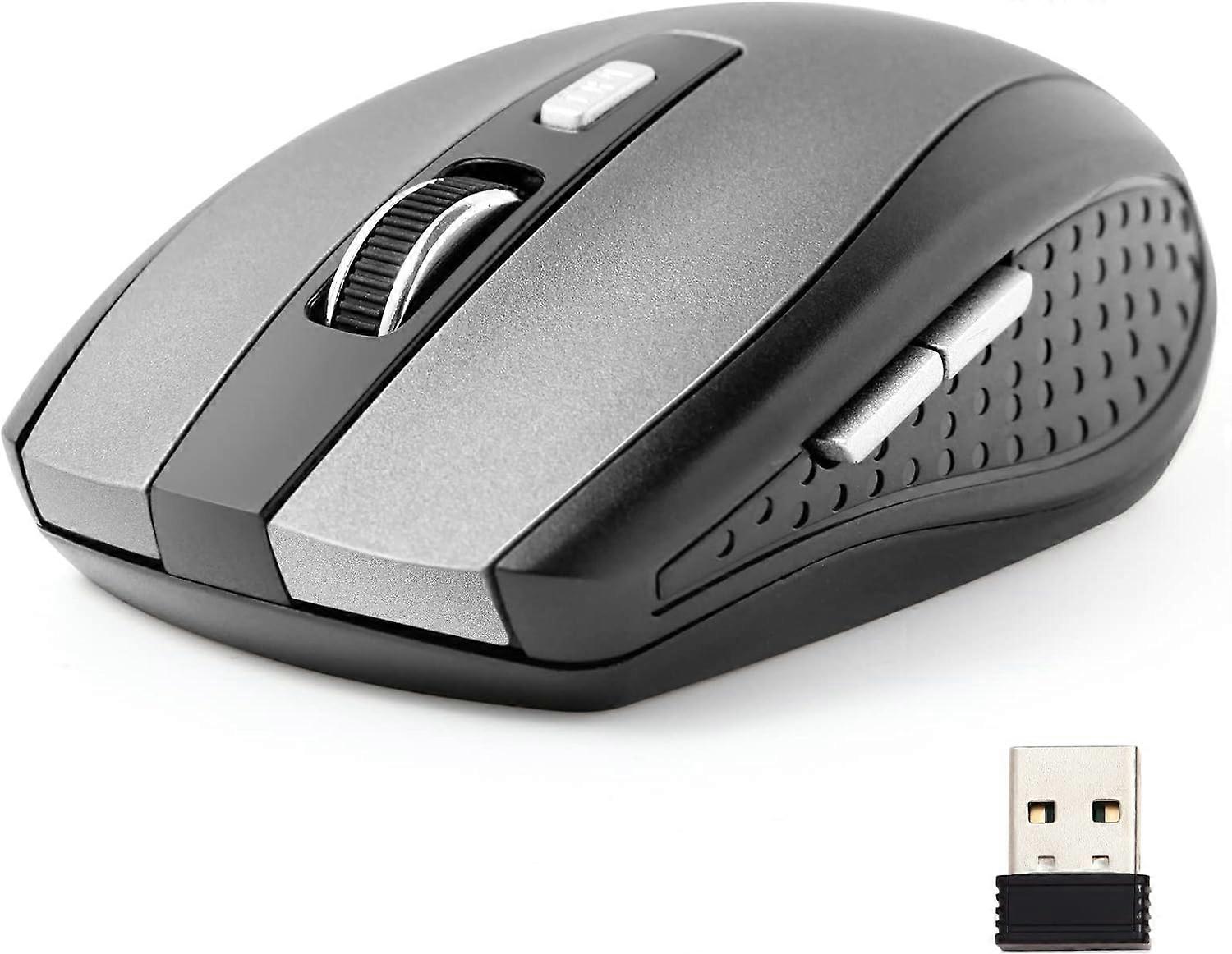 Wireless Mouse, 2.4Ghz Wireless Mouse Computer Mouse 1200DPI,6 Buttons ...