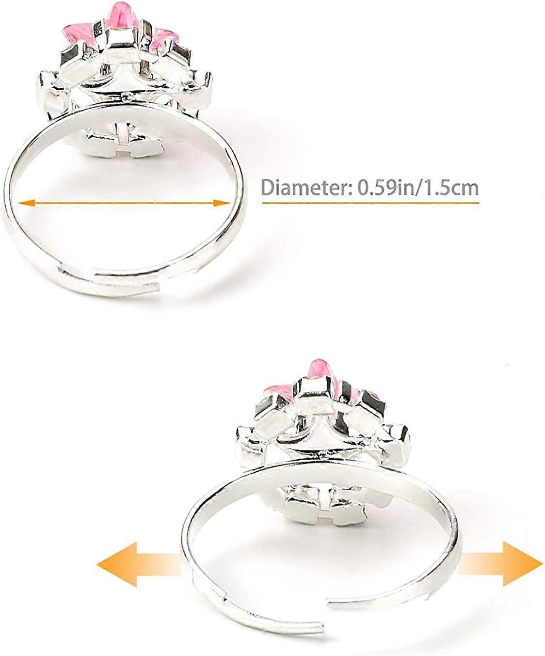 Rings for girls Little Girl Adjustable Rings in box, Rings for kids , Girl Pretend Play and ...