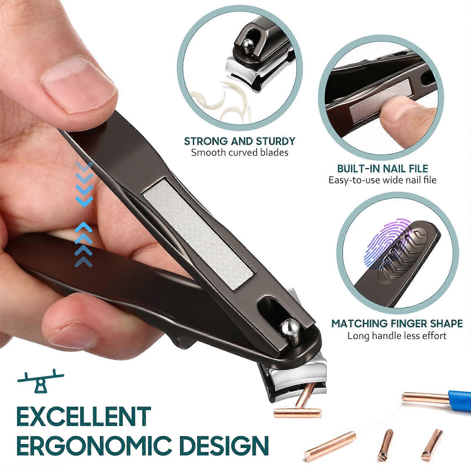 Nail Clipper Nail Trimmer 360 Degree Rotatable Nail Care Tool Finger ...