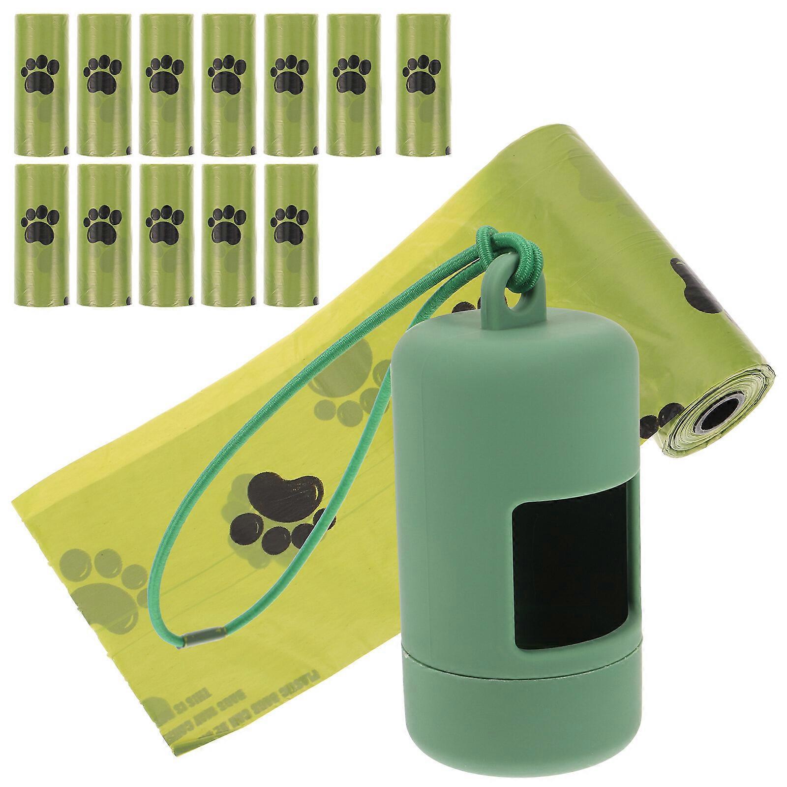 1 Set of Dog Poop Bags With Dispenser Outdoors Pet Poop Collection Bags ...