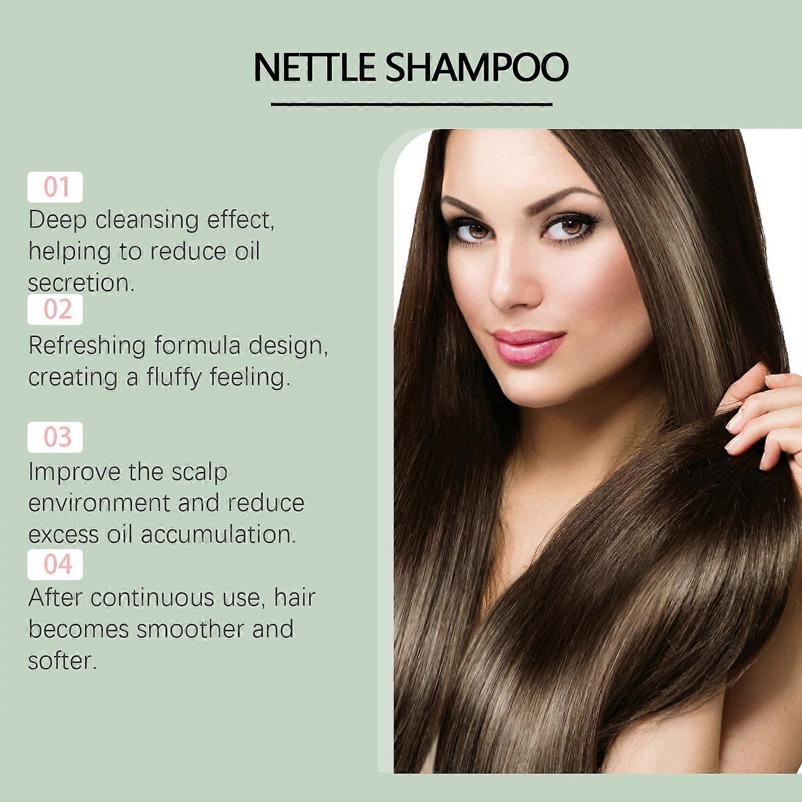 Nettle Grass Shampoo Improves Scalp Cleansing Shampoo Deeply Nourishes ...