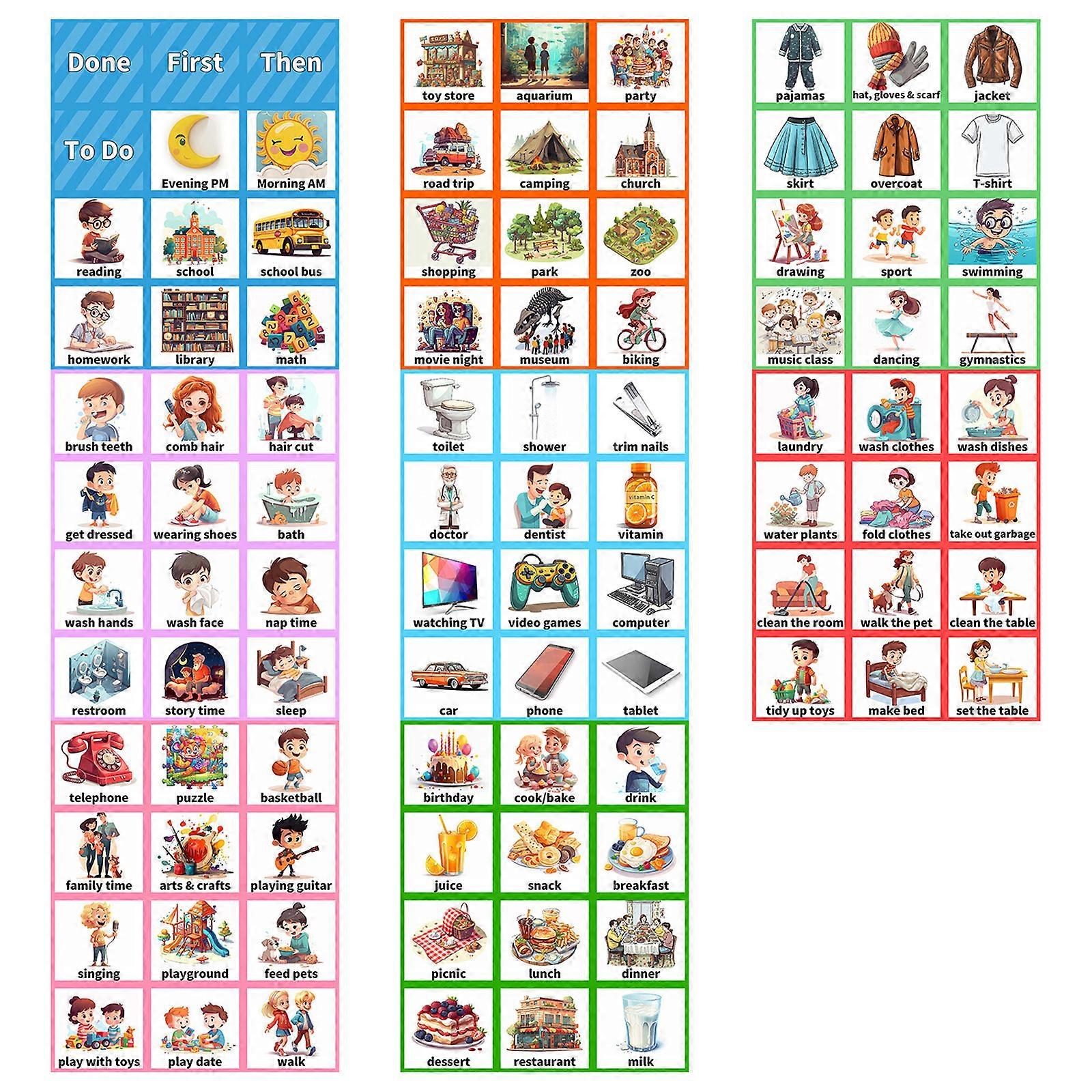 Visual Schedule Visual Timetable for Kids Chore Chart Chart Daily ...