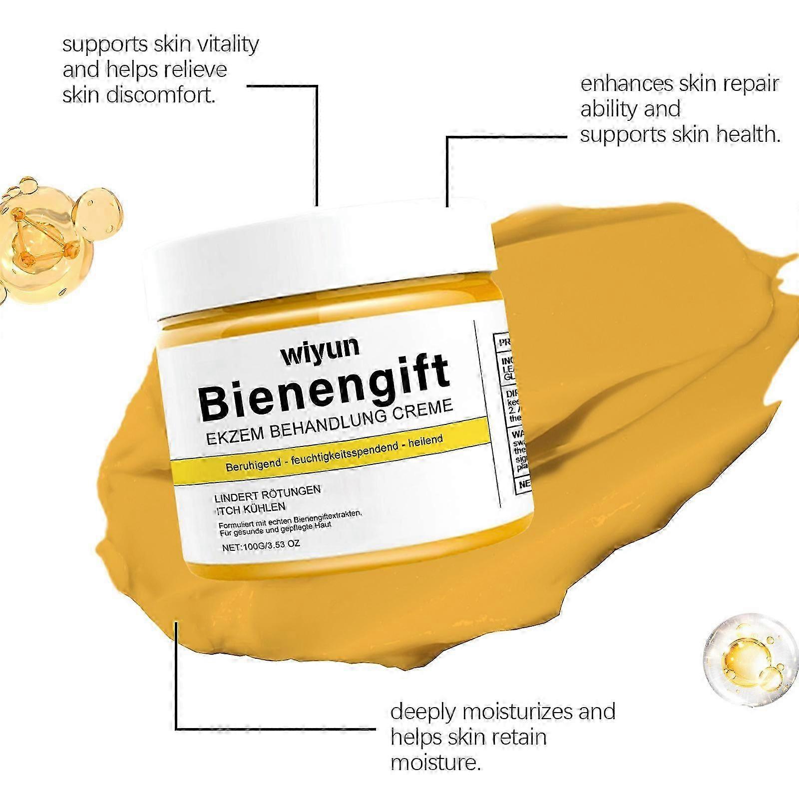 Eczema Treatment Cream, Skin Relief Anti-itch Cream, Bee-Venom Cream ...