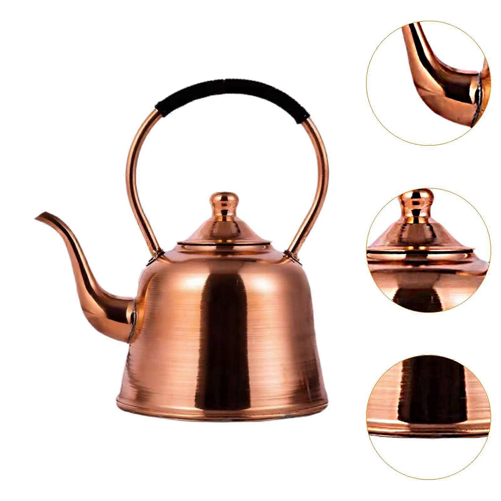 Tea Kettle 2.8L Handmade Copper Teapot for Induction Hob Stovetop Gas ...