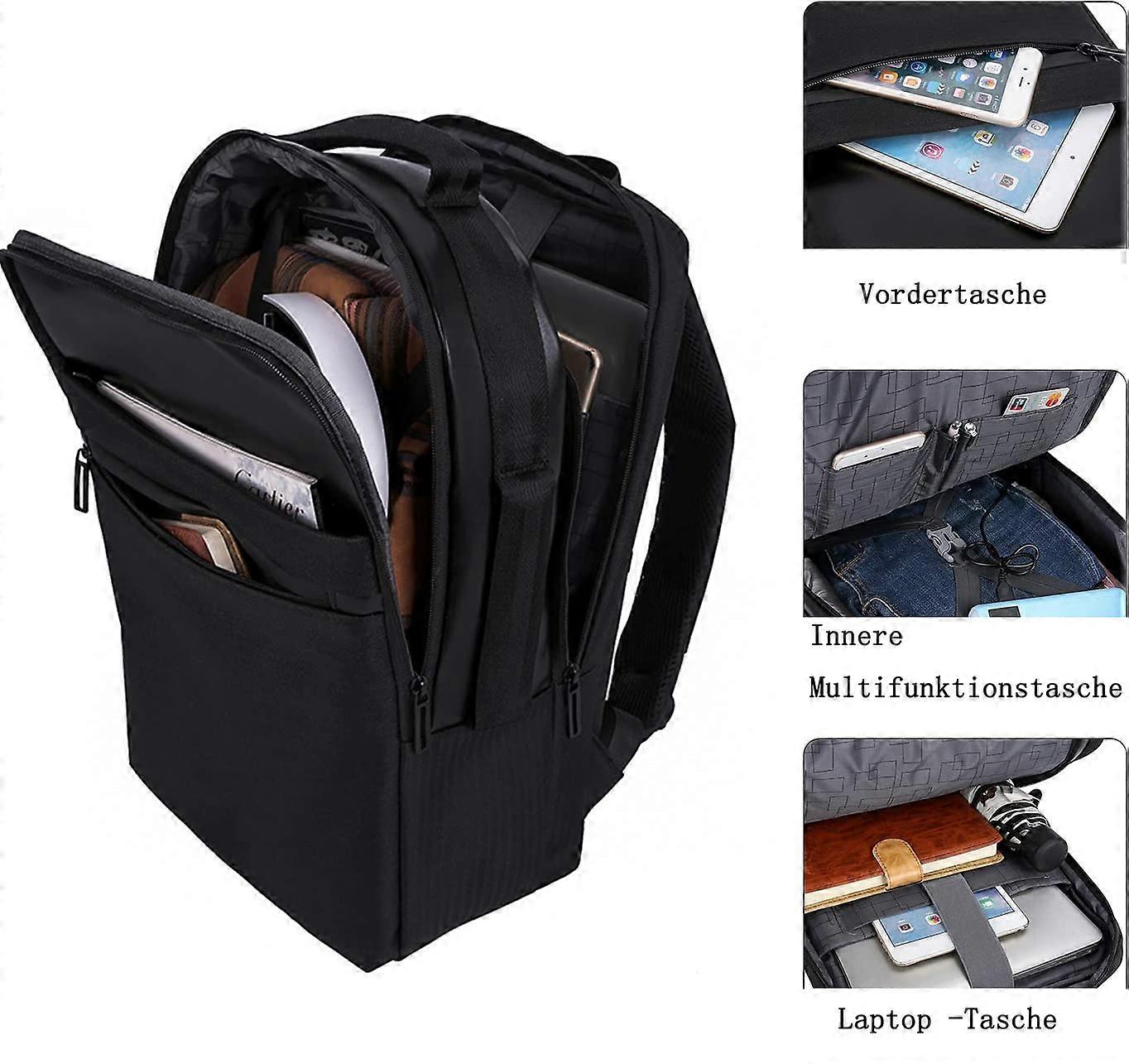 Business Laptop Backpack, Waterproof Laptop Backpack, 15.6 Inch Campus ...