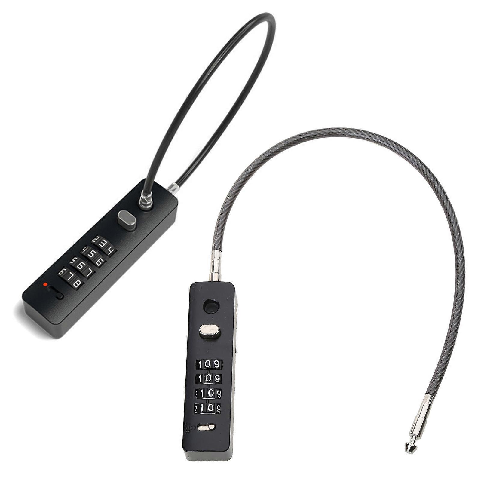 Bike Motorcycle Saddle Lock Portable Helmet Lock Bike Wire Rope Steel ...