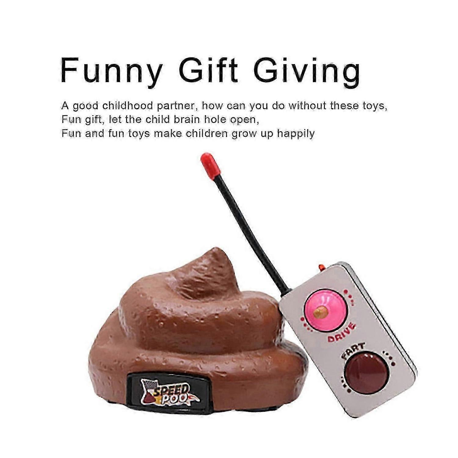 Remote Control Poop Car Toy - Decompression Novelty Spoof Nausea Trick ...