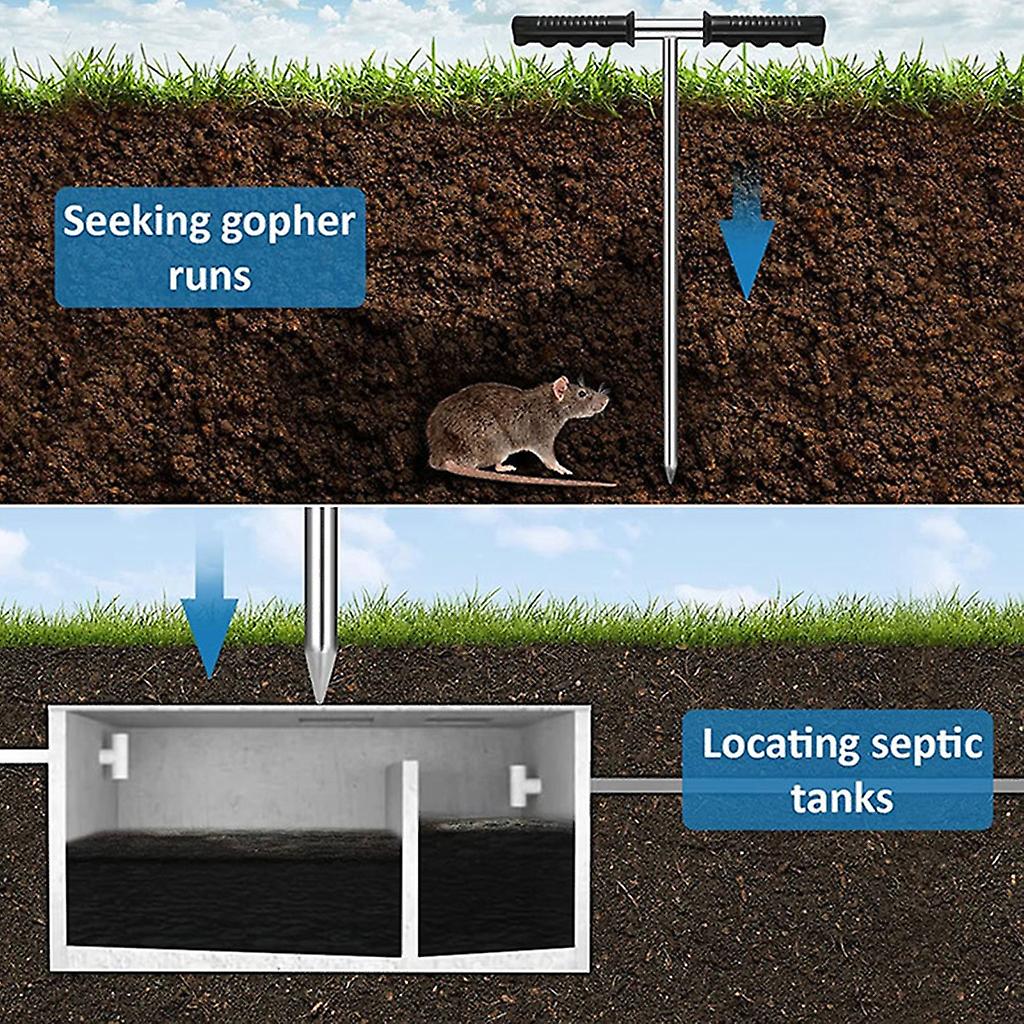 Soil Sampler T-Style Soil Test Probes Retractable- for Lawn & Plant ...
