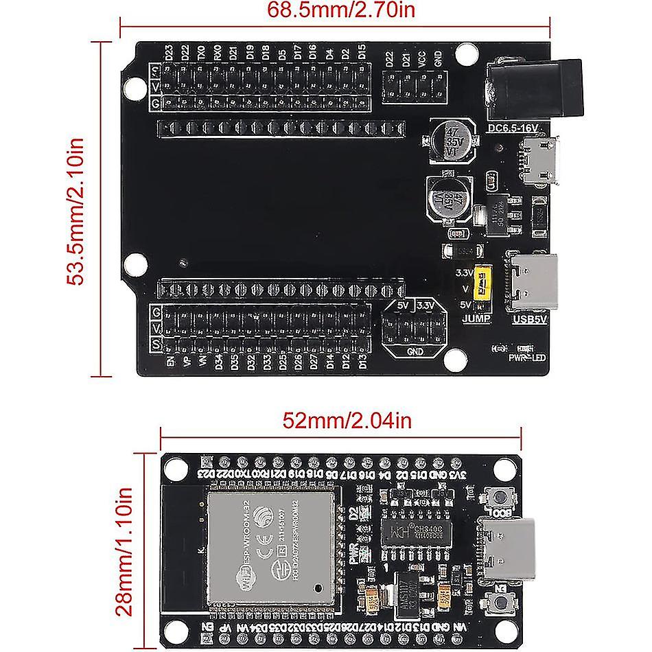 Esp-wroom-32 Esp32 Esp-32s Type-c Usb Ch340c Wifi + Bluetooth Low Power ...