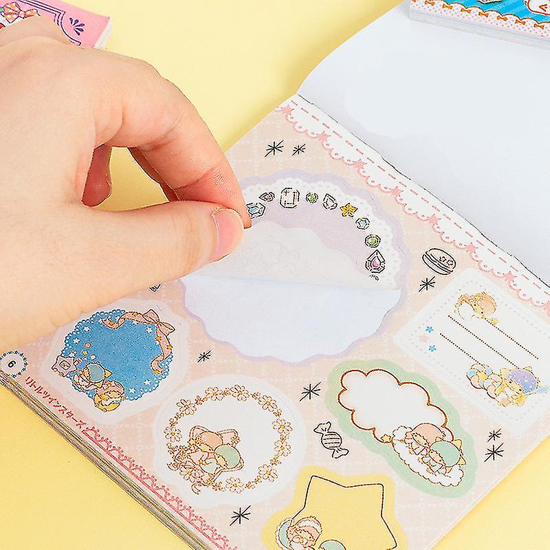 New Sanrio Hello Kitty Sticker Book Melody Cinnamoroll Goo Card Cartoon ...
