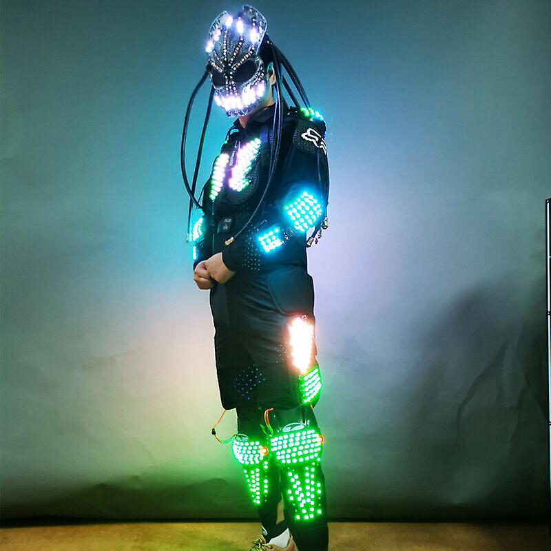 Cool Led Robot Costume Robots Suit Dj Party Show Halloween Glow Suits ...