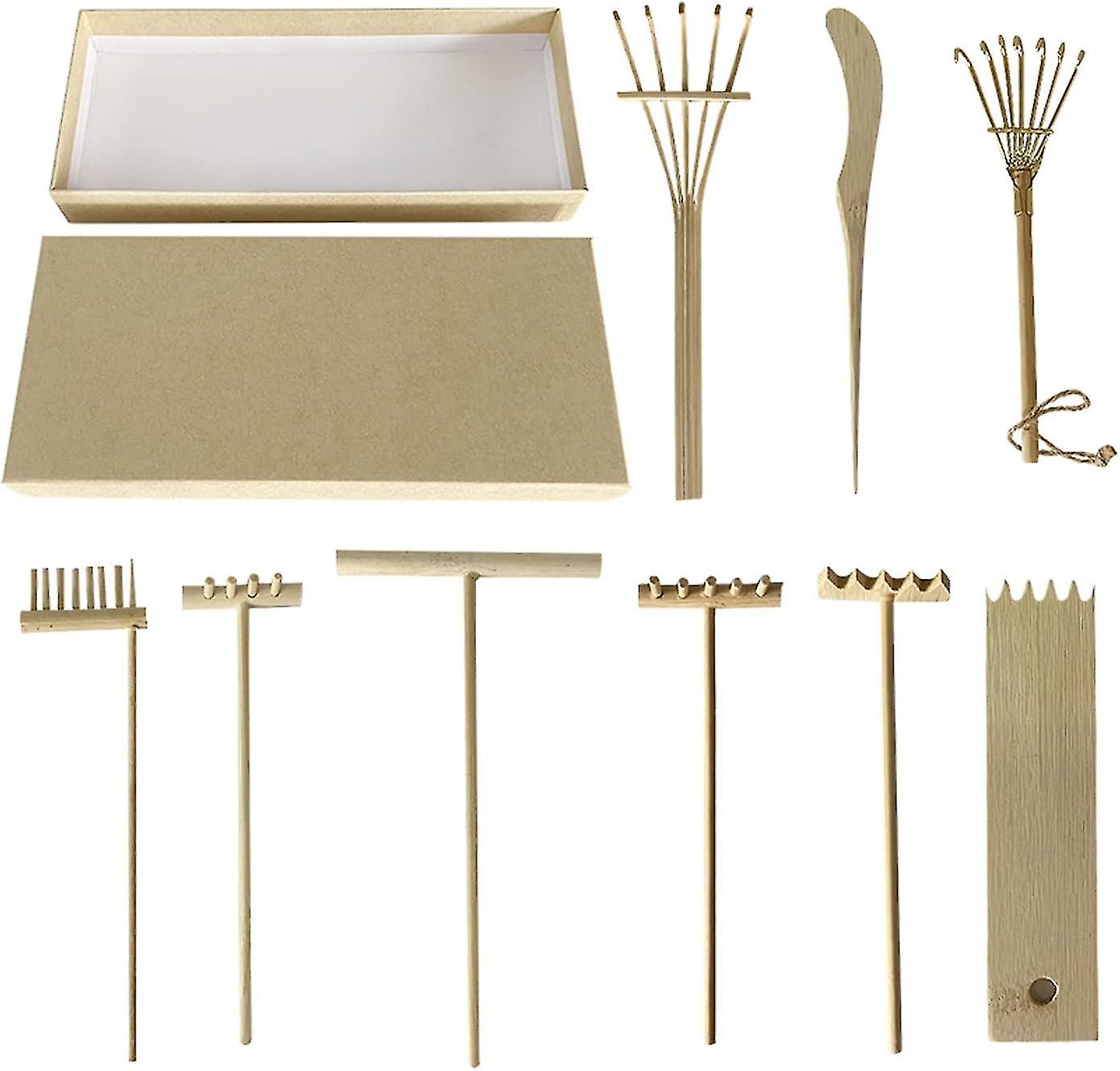 Mini Meditation Accessories Rake Set, Mini Zen Garden Rake Kit For Home ...