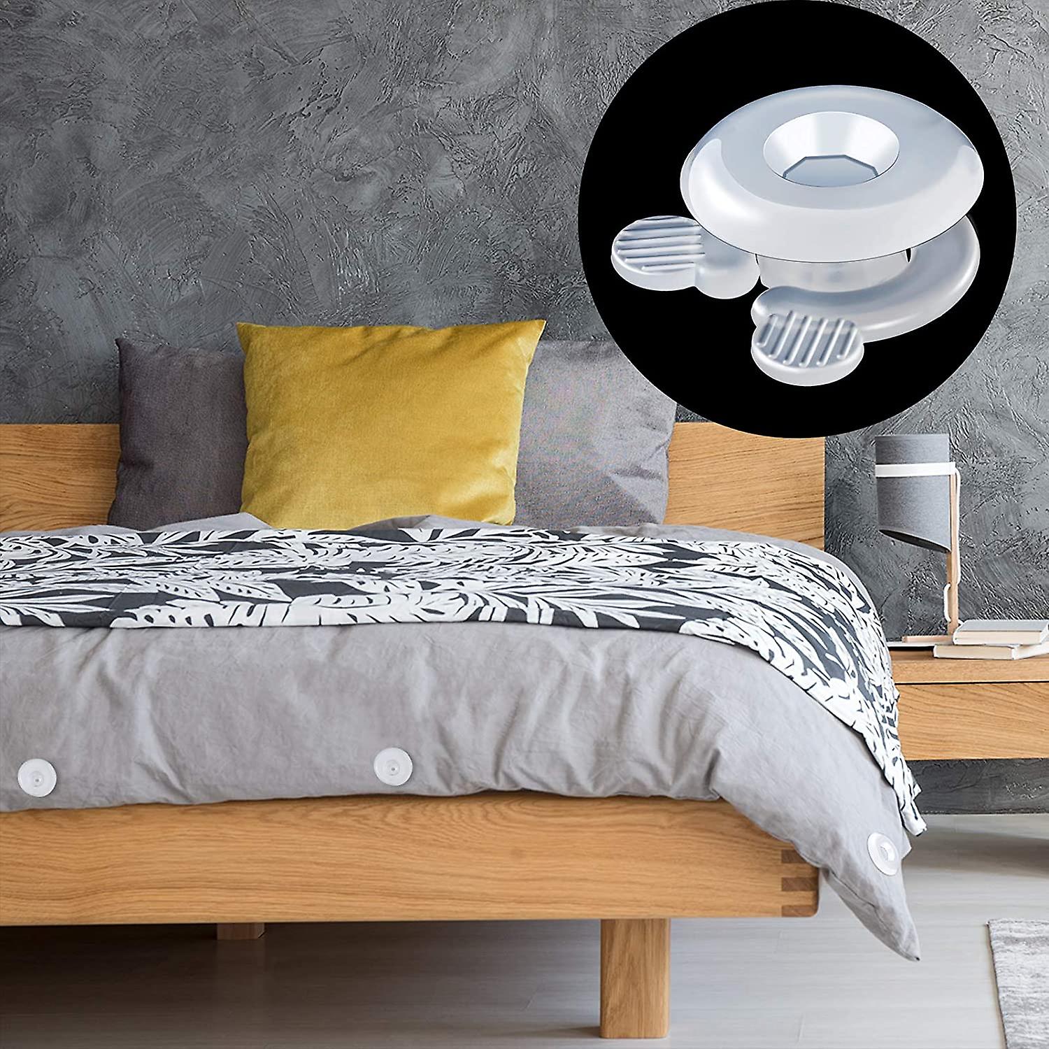 12 Pieces Duvet Comforter Clips Plastic Comforter Grippers Duvet Button ...