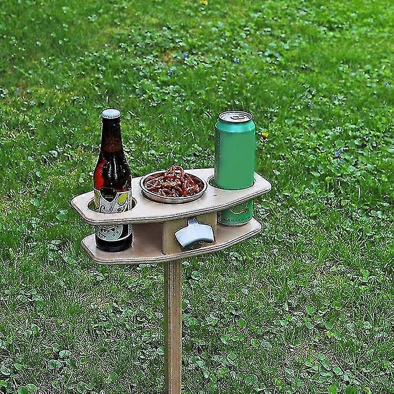 Outdoor Beers Wine Table Collapsible Wooden Portable Table Beers Lover ...