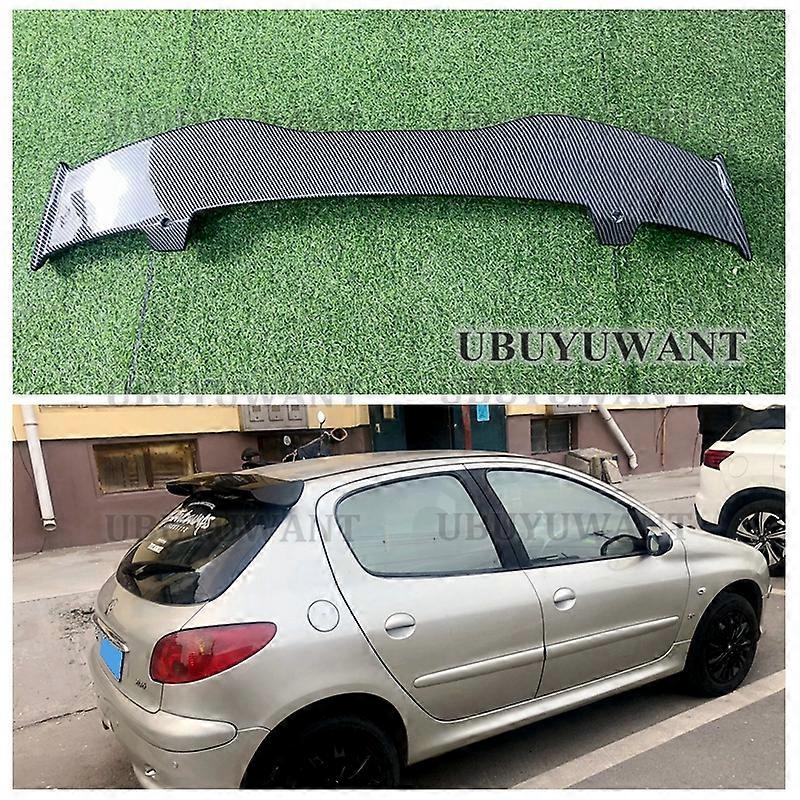 For Peugeot 206 207 208 308 Spoiler 2005 2006-2022 ABS Plastic Carbon ...