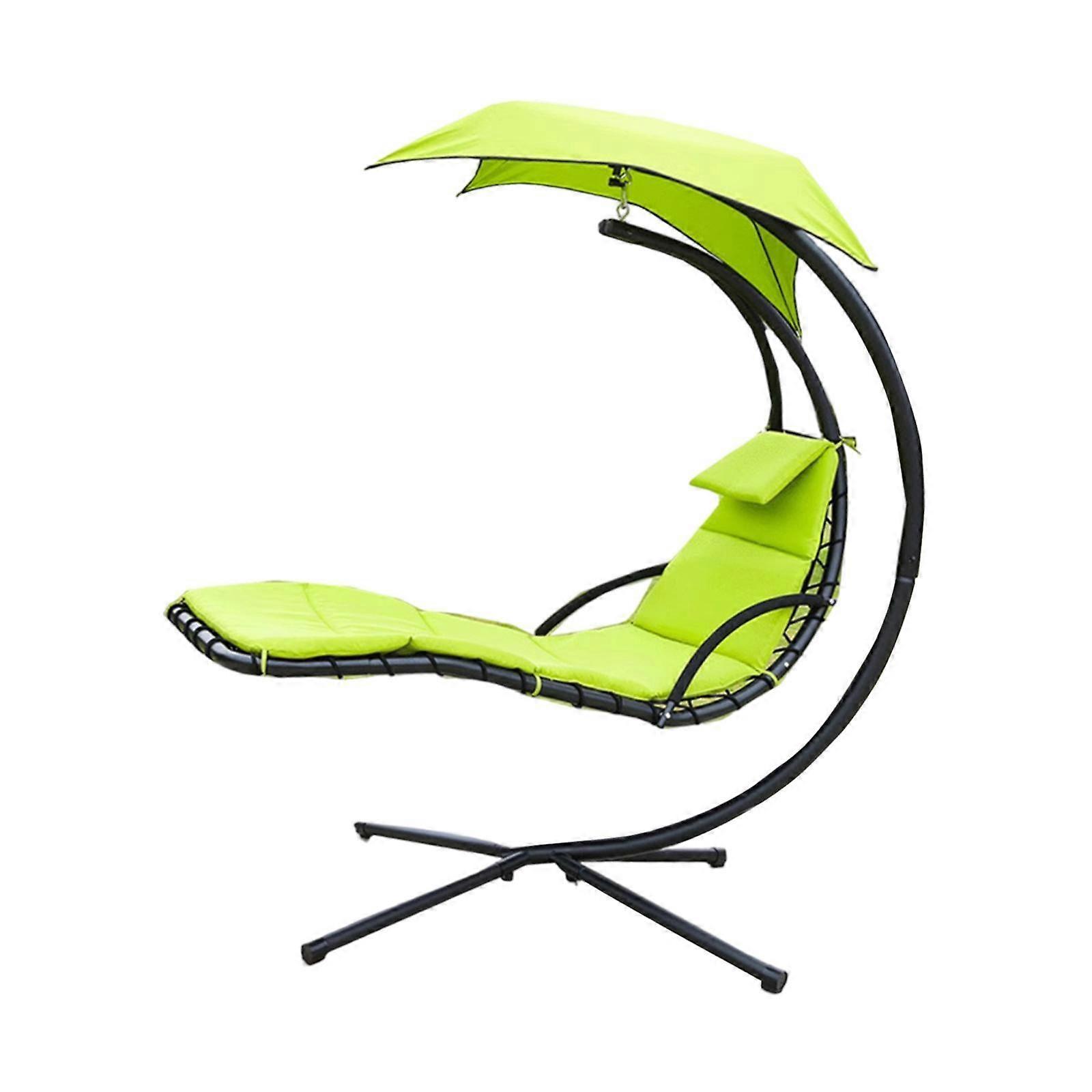 Outdoor Hanging Lounge Chair Shade Chair with Umbrella for Yard Deck ...