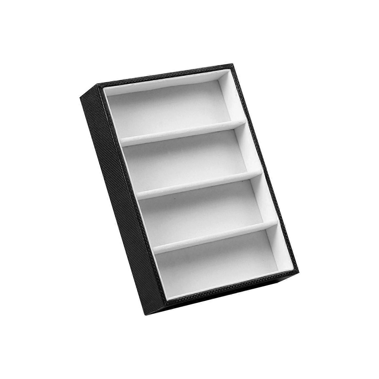 Wooden Eye Glasses Holder Container 4 Grid Jewelry Watches Sunglass ...