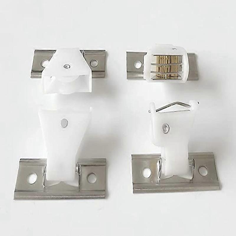 4 Pack White Plastic Swivel Type Cord Lock Mechanism and Cord Return ...